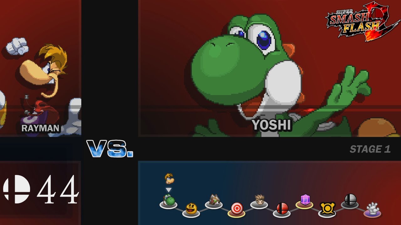 Super Smash Flash 2 | Classic Mode: Rayman - YouTube