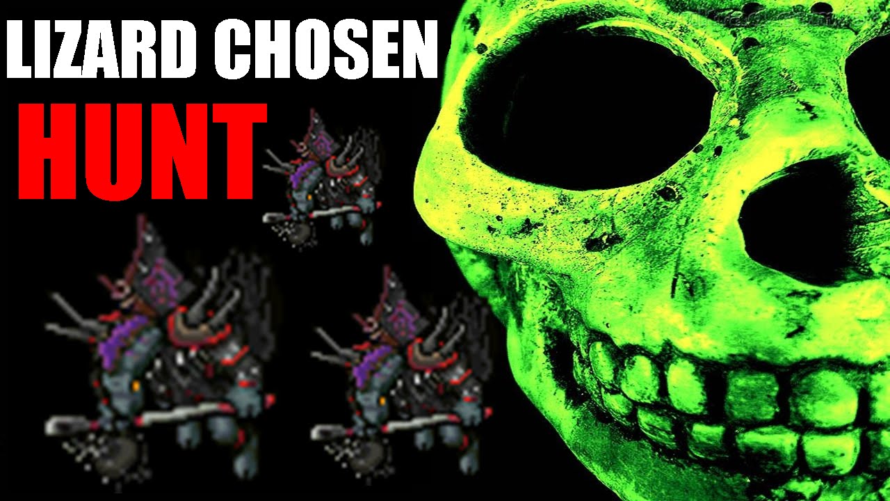 TIBIA HUNT LIZARD CHOSEN PARA LEVEL BAIXO E PARA LEVEL ALTO - YouTube