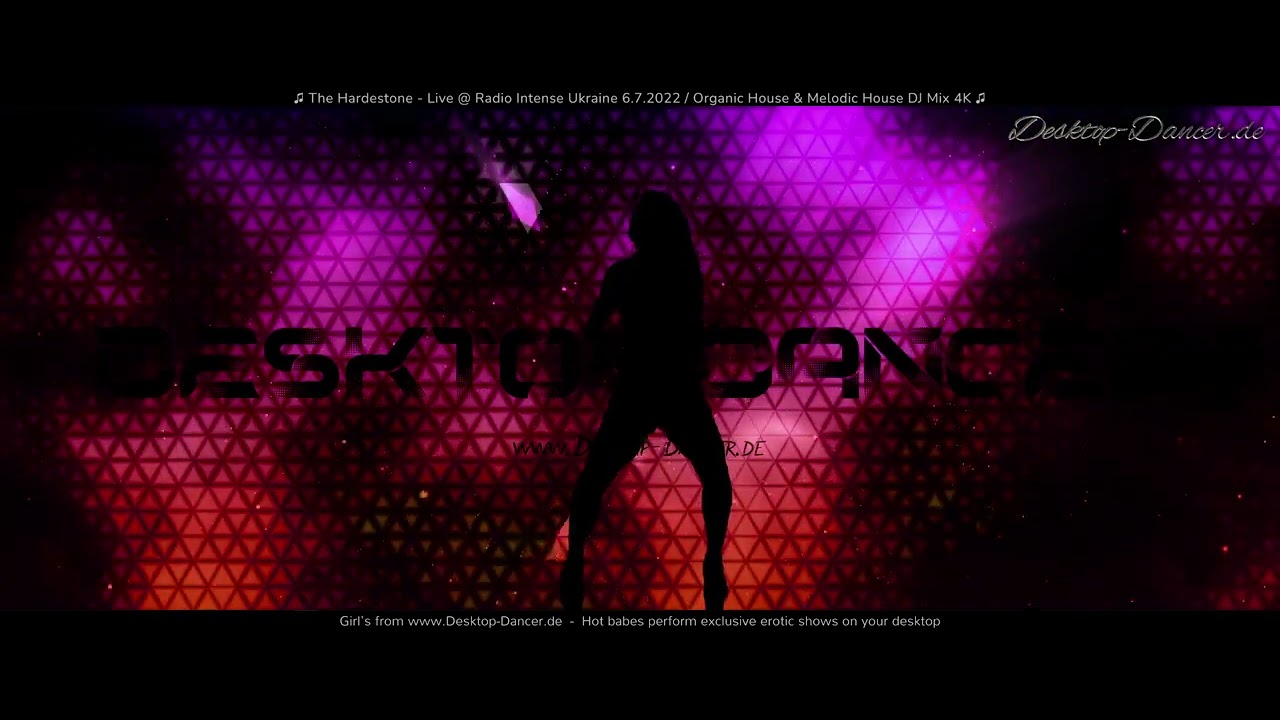 Melodic Techno & Progressive House DJ Mix Desktop Dancer Silhouette ...