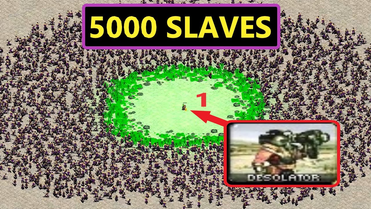 1 Desolator against 5000 SLAVES - Red Alert 2 - YouTube