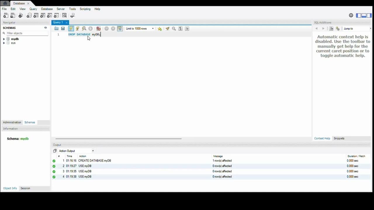 MySQL Project 3: 'Drop A Database' Created by Trishanth Kumar - YouTube