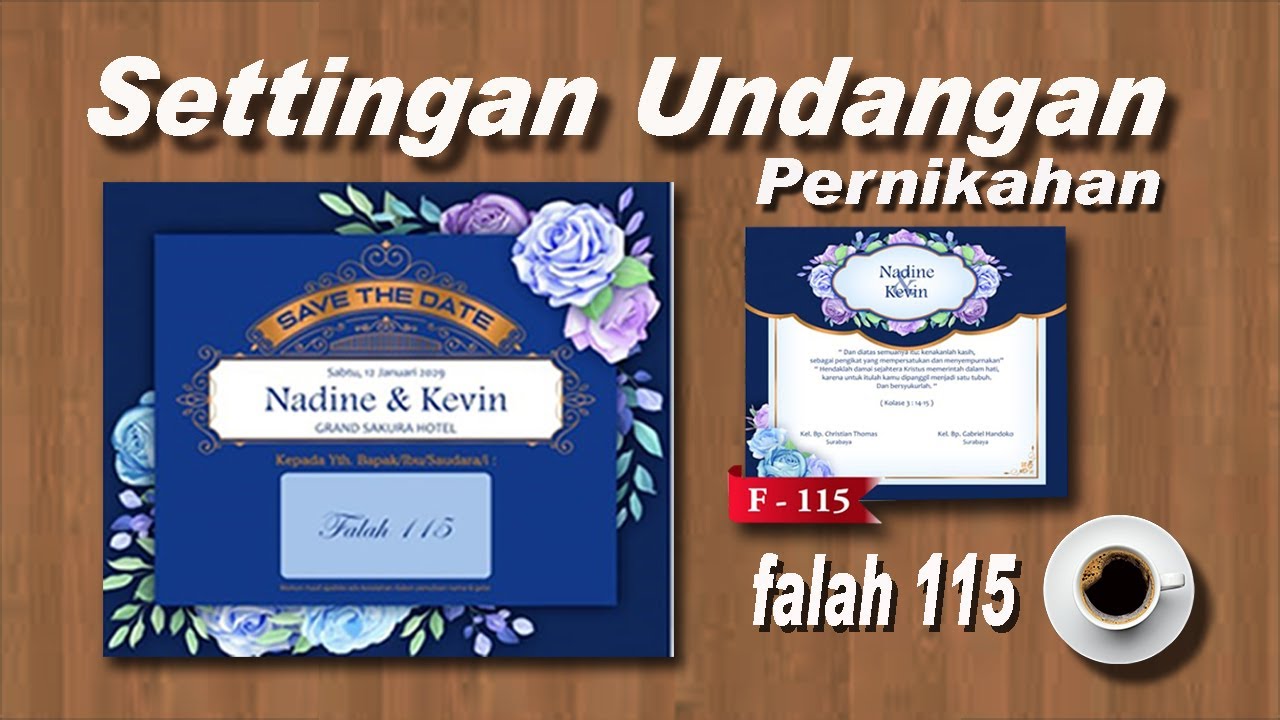 Free Settingan Undangan Blanko Falah 115 format cdr - YouTube
