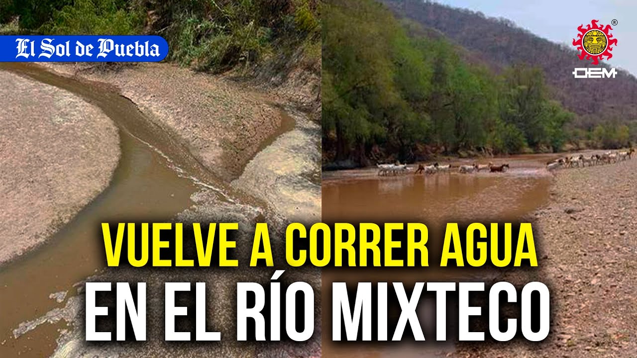 ¡Regresa a la vida! Vuelve a fluir agua en el río Mixteco - YouTube