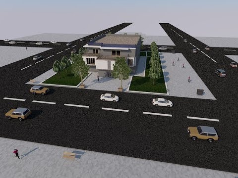 how to rendering image on archicad 20 HD - YouTube