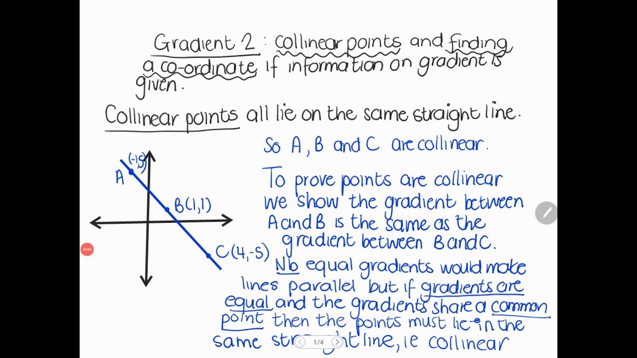 Gr 10 Analytical Geometry, applications with gradient formula. - YouTube