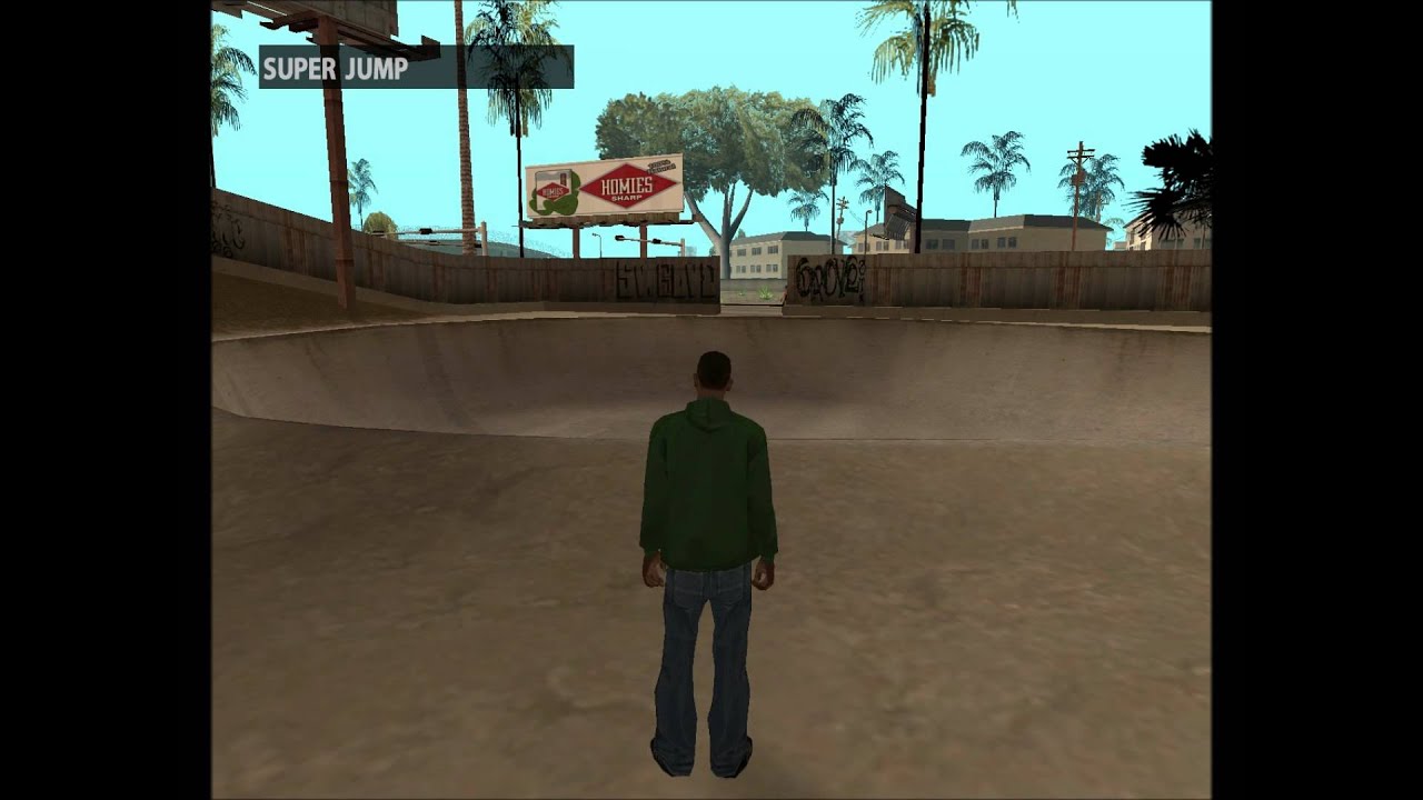 GTA SA Super Jump + Editor (cleo) - YouTube