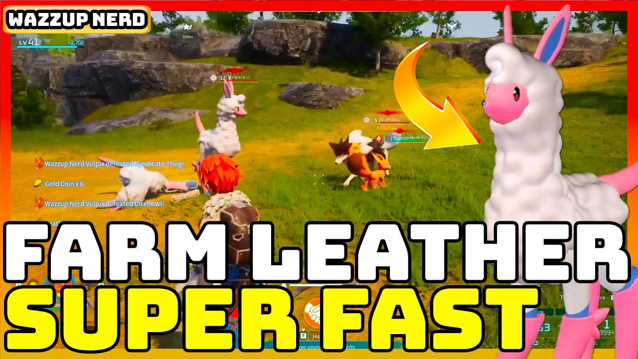 Palworld - How to Get Leather Fast - Super Easy Guide - YouTube