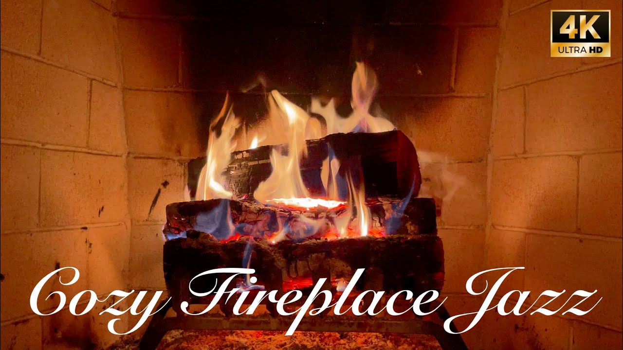 Jazz and Piano Fireplace - Cozy Fire and Instrumental Jazz With Some ...