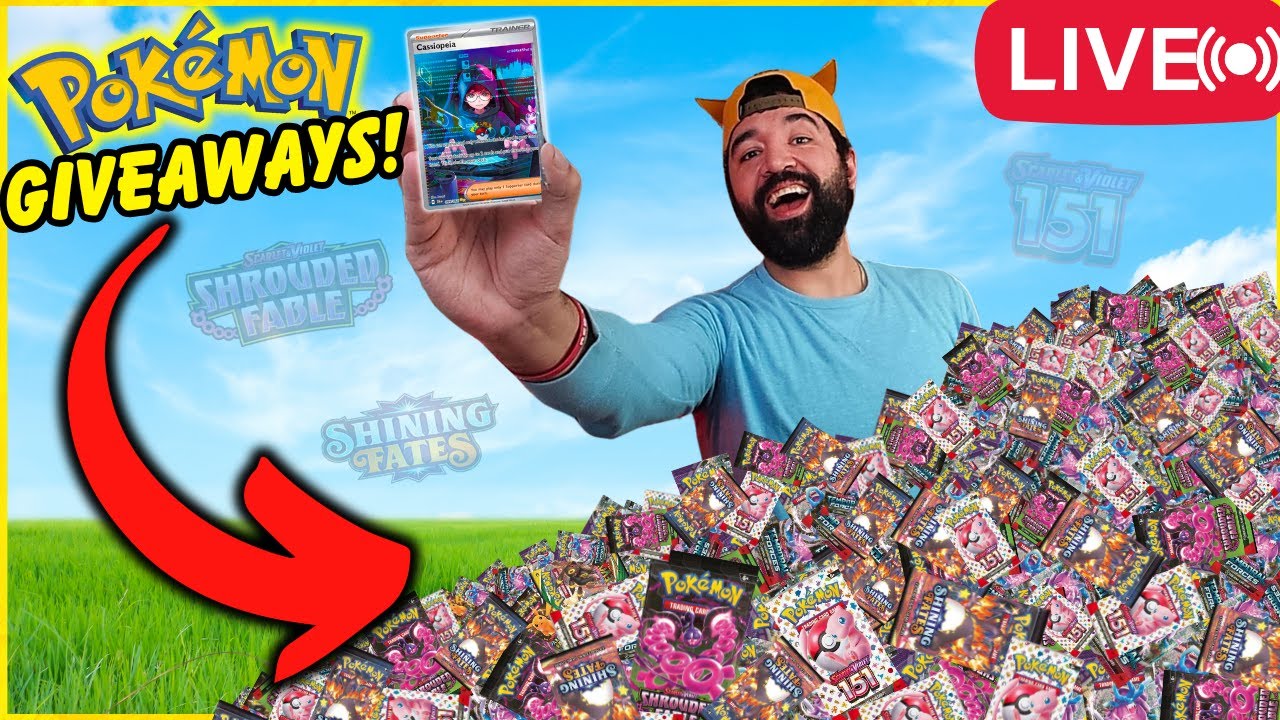 LIVE🔴 Giving Away SPECIAL Pokemon Cards ONLY!! - YouTube