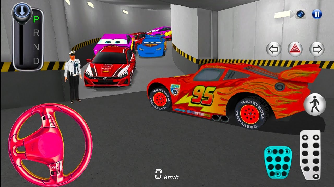 🚗 Underground Parking Challenge | Cartoon Cars Gameplay | GaMiNg WiTh ...
