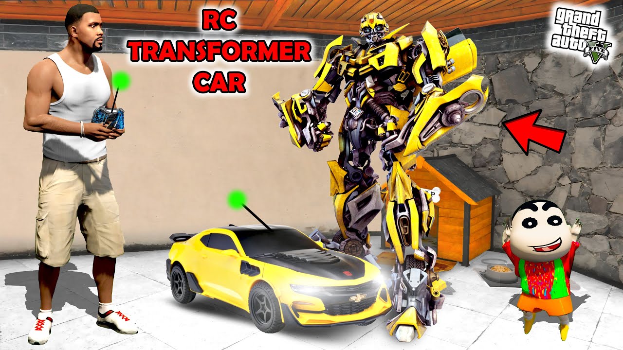 GTA 5 : Franklin and Shinchan Built A Transformer Robot Car in GTA 5 ...