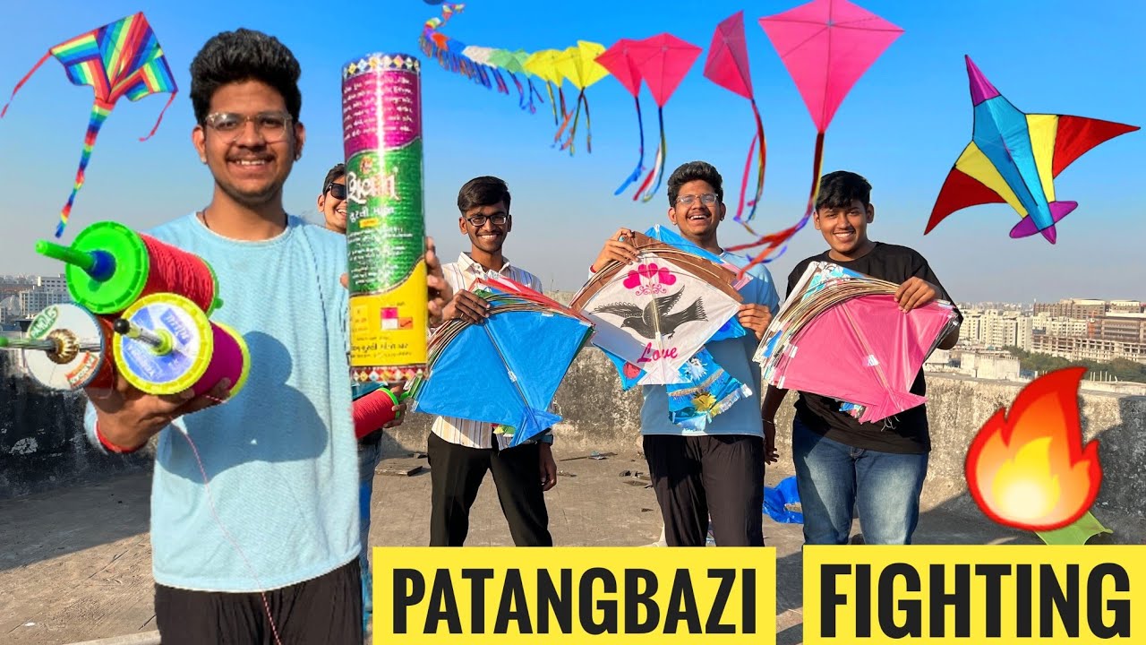 Toofaani 🌪️ Patangbazi Kite Fighting 🔥Cutting Basant Uttrayan Special ...