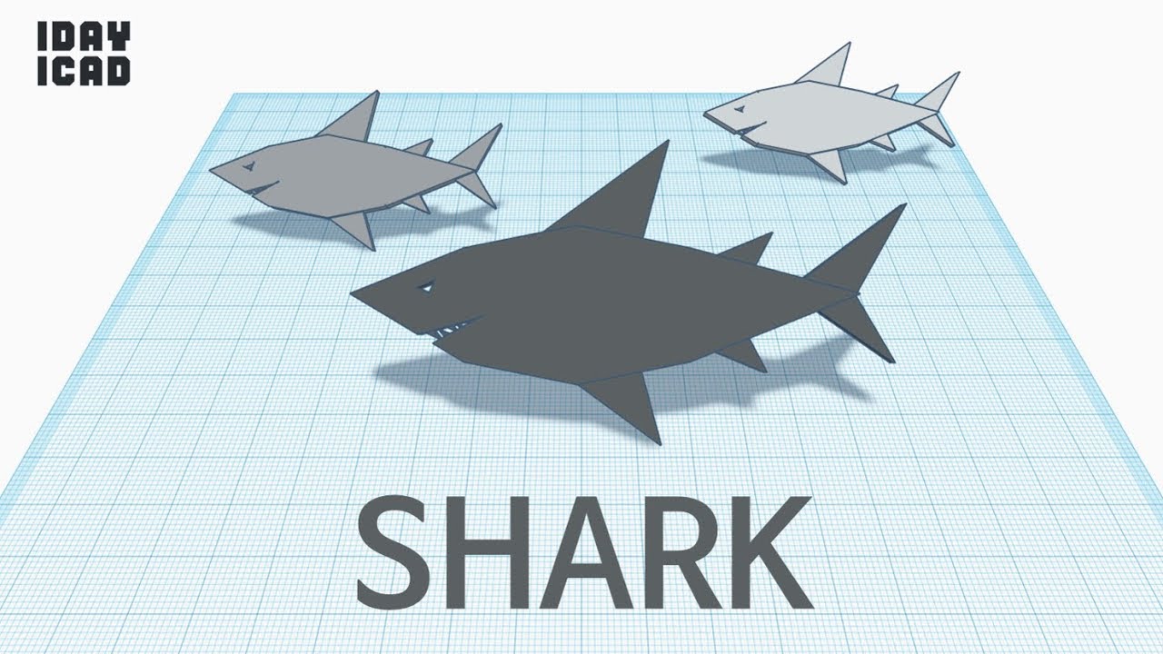 [1DAY_1CAD] SHARK (Tinkercad : know-how / style / education) [STL ...