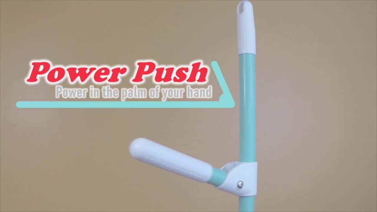 Power Push Mop Demonstration - YouTube