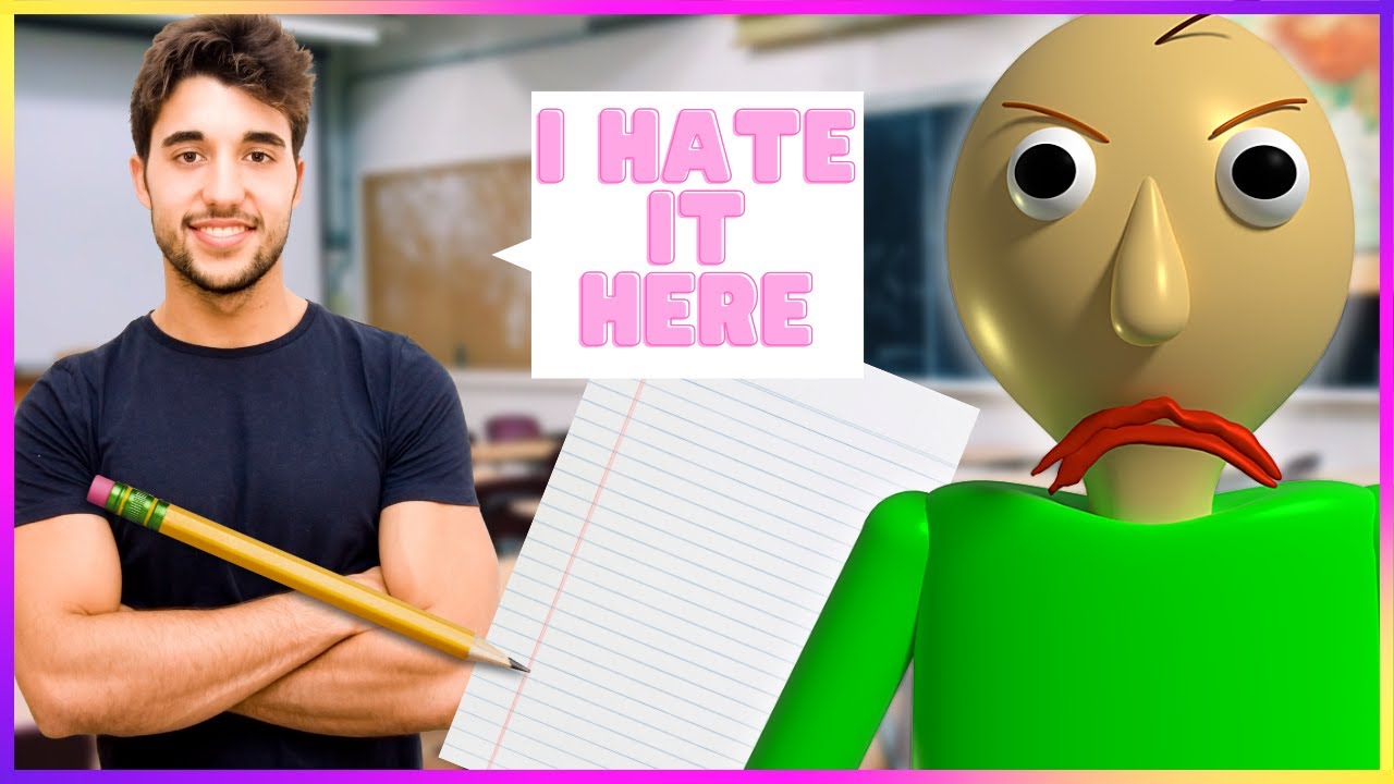 Bald Man Scary!? | Baldi's Basics Classic Remastered - YouTube