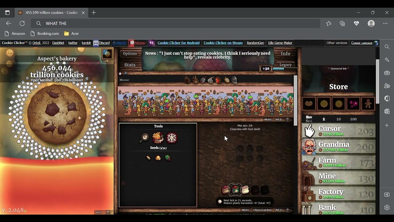 Grandmapocalypse in cookie clicker! - YouTube