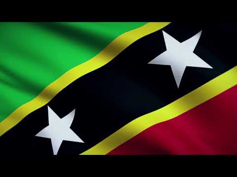 Saint Kitts and Nevis Flag Country Flag Animation | Full HD | Flags of the World