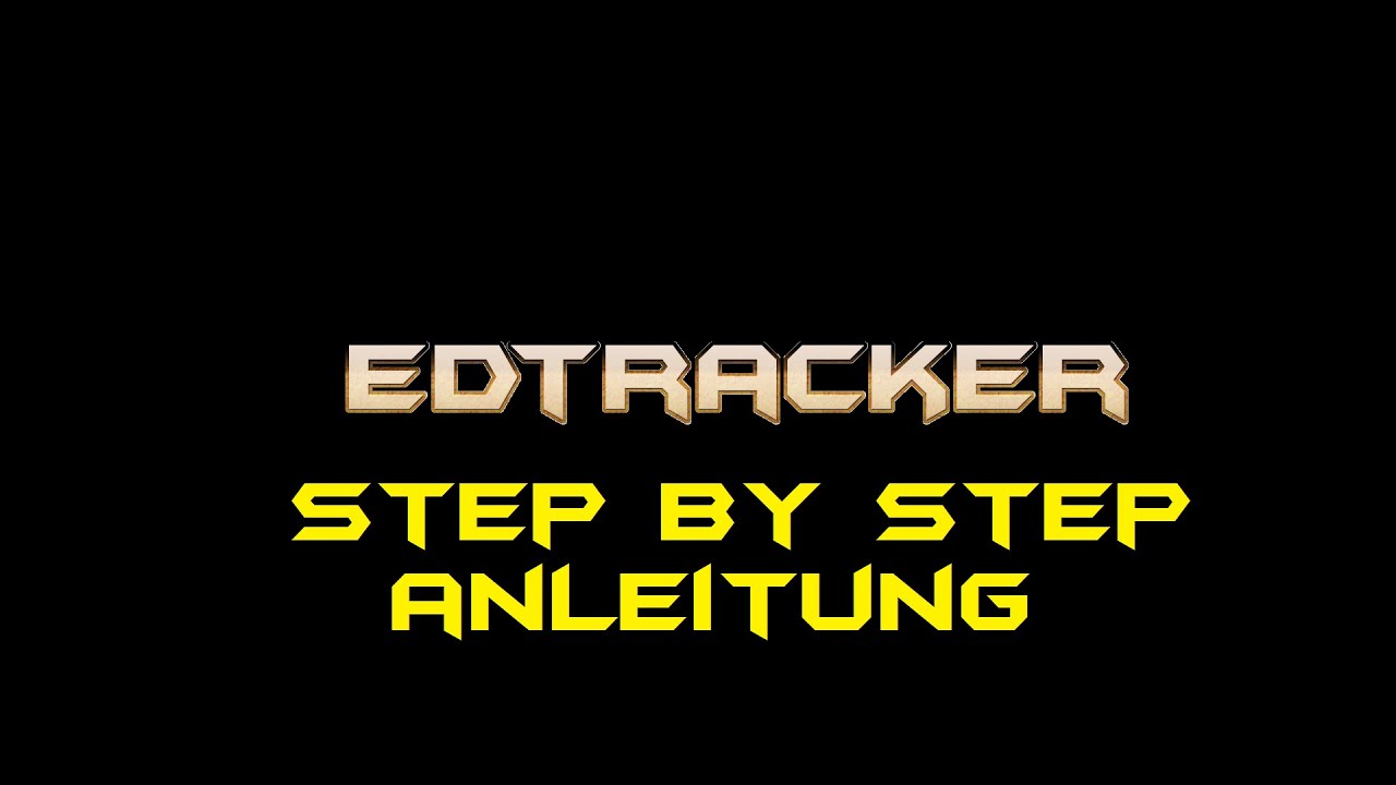 EDTracker - Step by Step Anleitung - YouTube