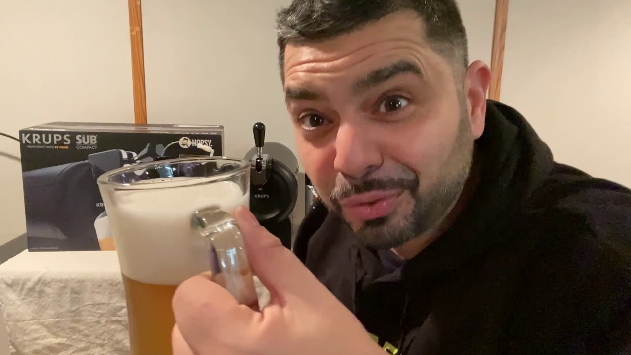 KRUPS by HOPSY Sub Compact (TAP BEER FROM HOME) REVIEW - YouTube