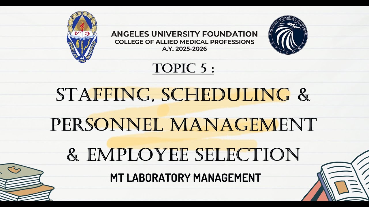 25 26 MTLabMan Topic 5: Staffing, Scheduling & Personnel Management ...