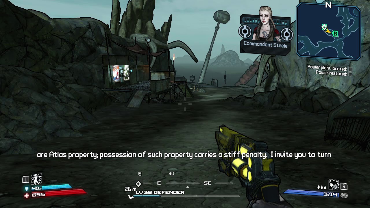 Commandant Steele echo recording borderlands remastered - YouTube