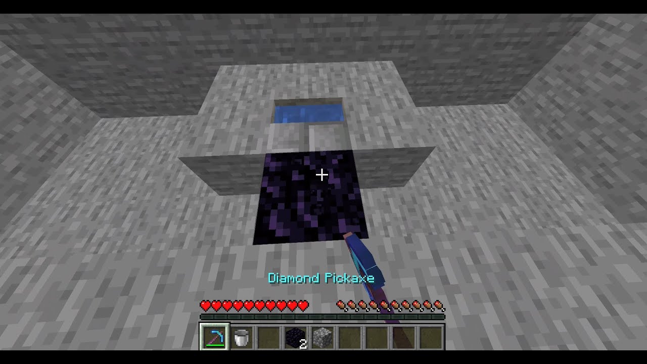 Easy Obsidian Generator in Minecraft - YouTube