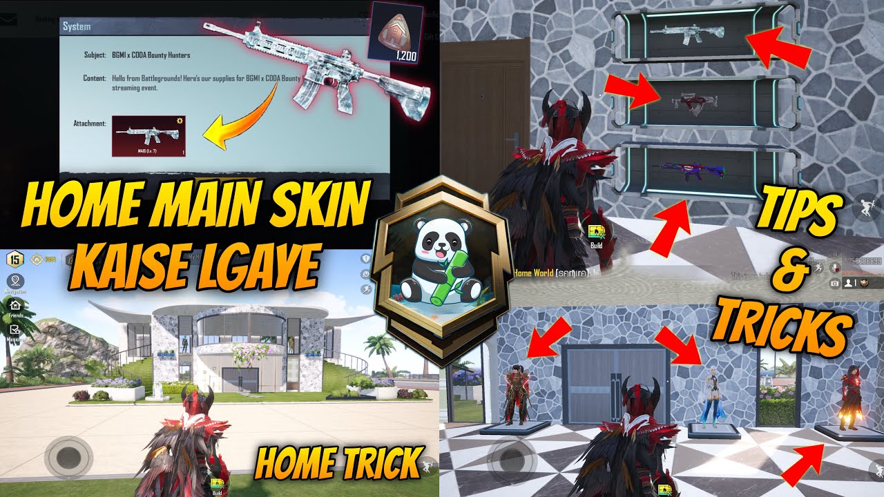 😍M416 GLACIER SKIN & MYTHIC SET HOME MAIN KAISE LGAYE - HOW TO BUILD ...