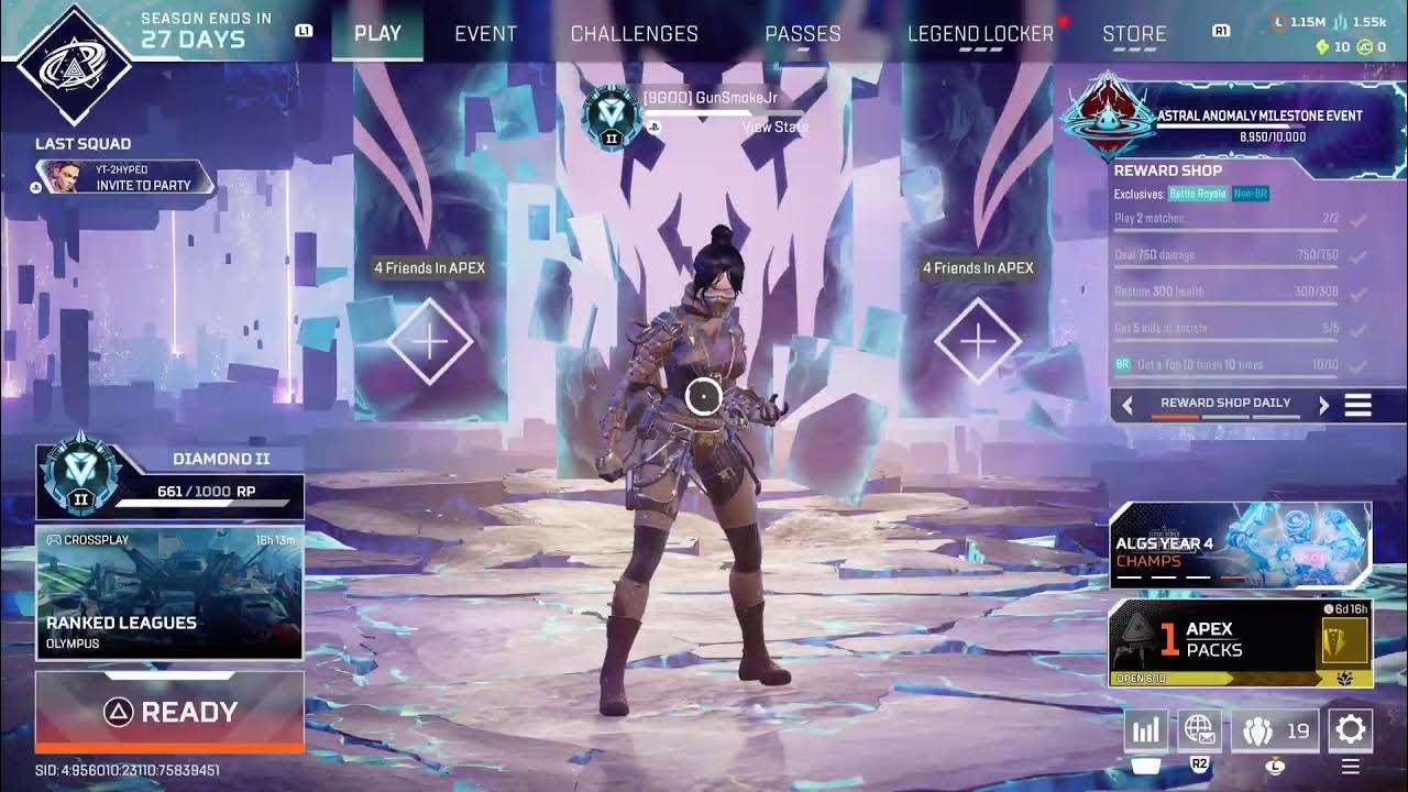 We In This Bit !!! Apex Legends LIVE Former Number 1 Wraith Ranked Games New Event Astral ...