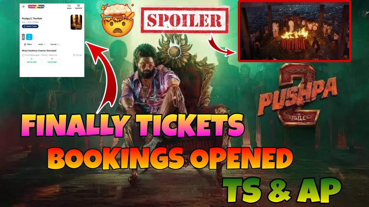 Pushpa 2 Movie Tickets Booking Opened TS & AP 🎟️ #pushpa2 #movie # ...