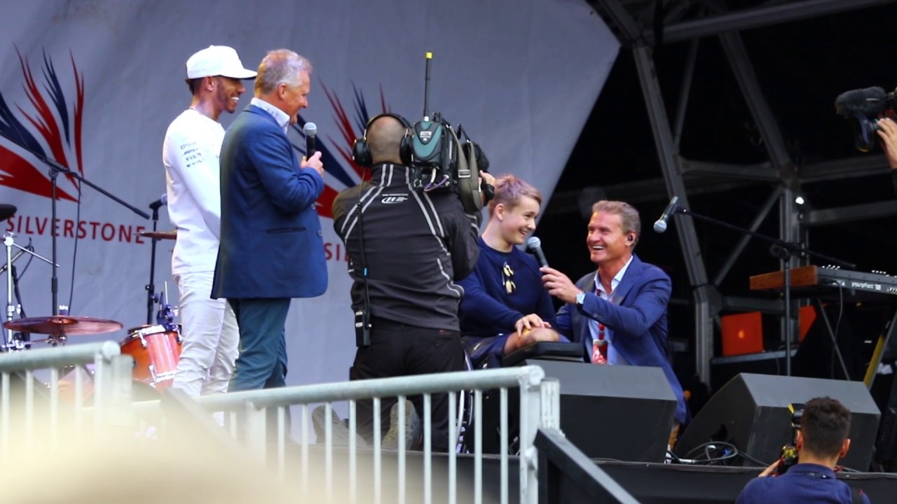 Lewis Hamilton and Billy Monger Together at Silverstone Fan Forum 2017 ...