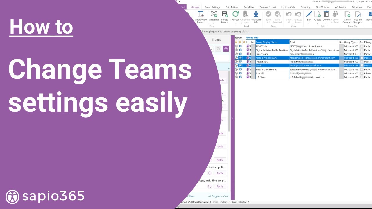 Change Teams settings easily - YouTube