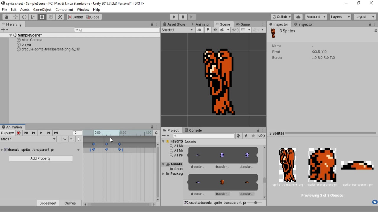 Cómo hacer animaciones 2D en unity - YouTube