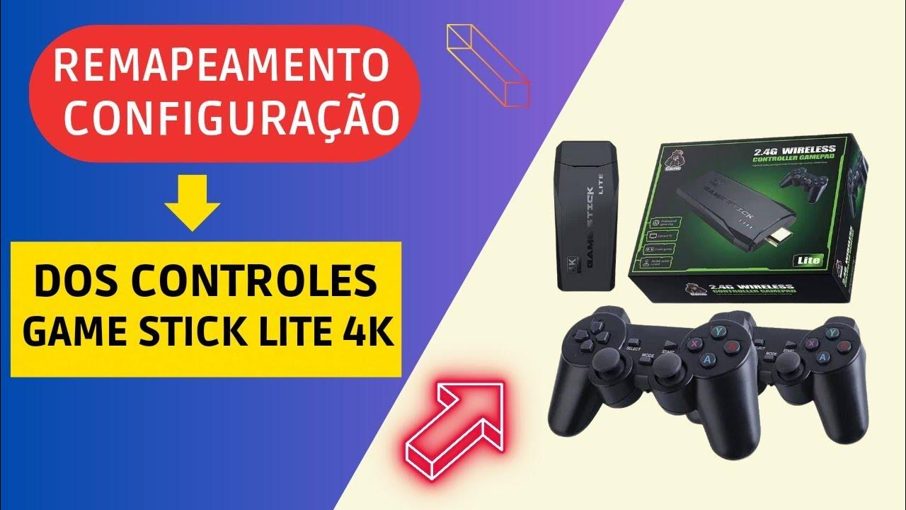 COMO CONFIGURAR CONTROLES DO GAME STICK LITE 4K-REMAPEAMENTO BOTÕES ...