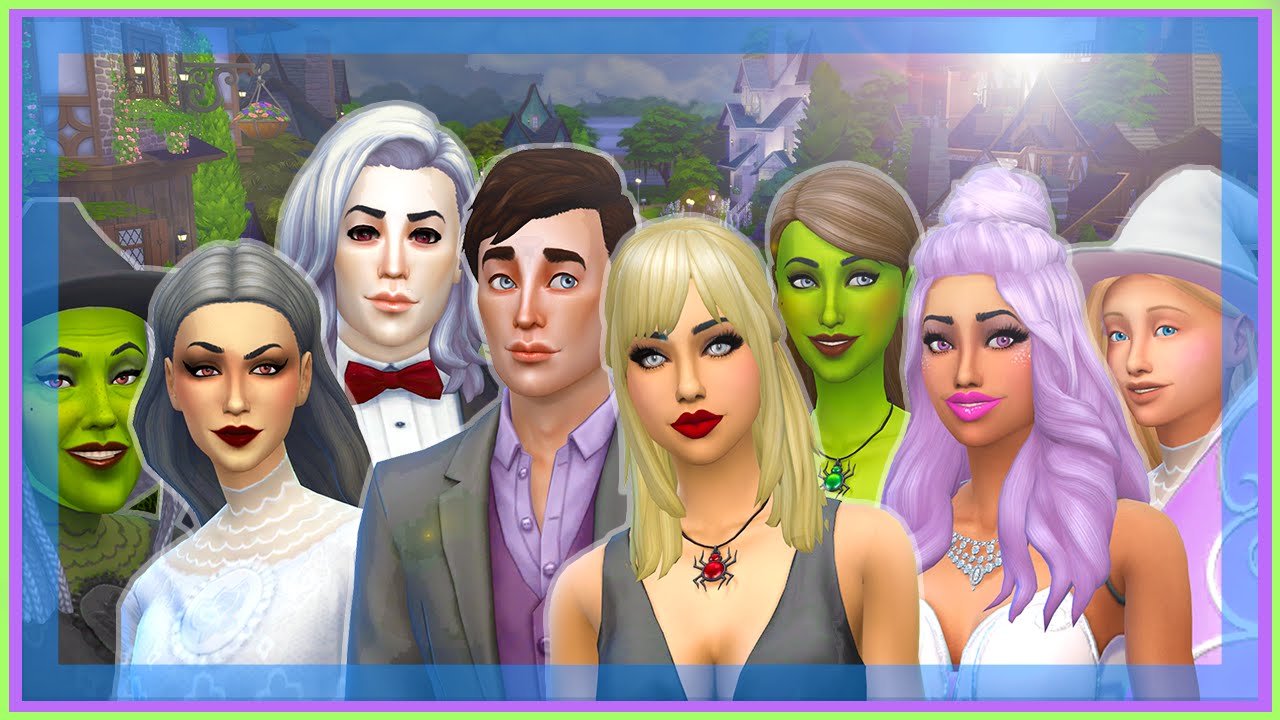 The Sims 4 Let's Play Witches Part 1 - Party's On Fire! - YouTube