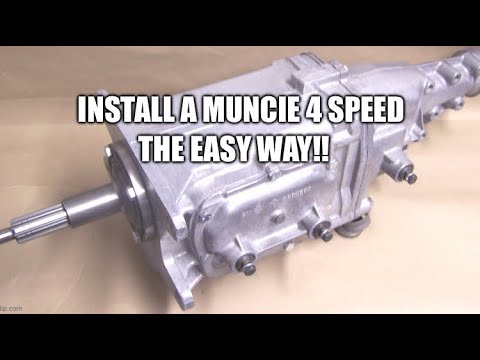 Installing a Muncie 4 Speed behind a Big Block Chevy! Leave the Bellhousing on the engine easy ...
