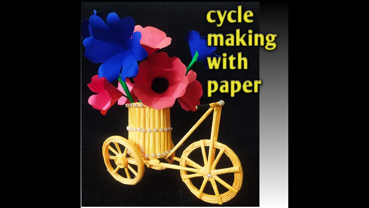 How To Make Paper Cycle/ Paper Cycle Craft/ Paper Craft Ideas # ...