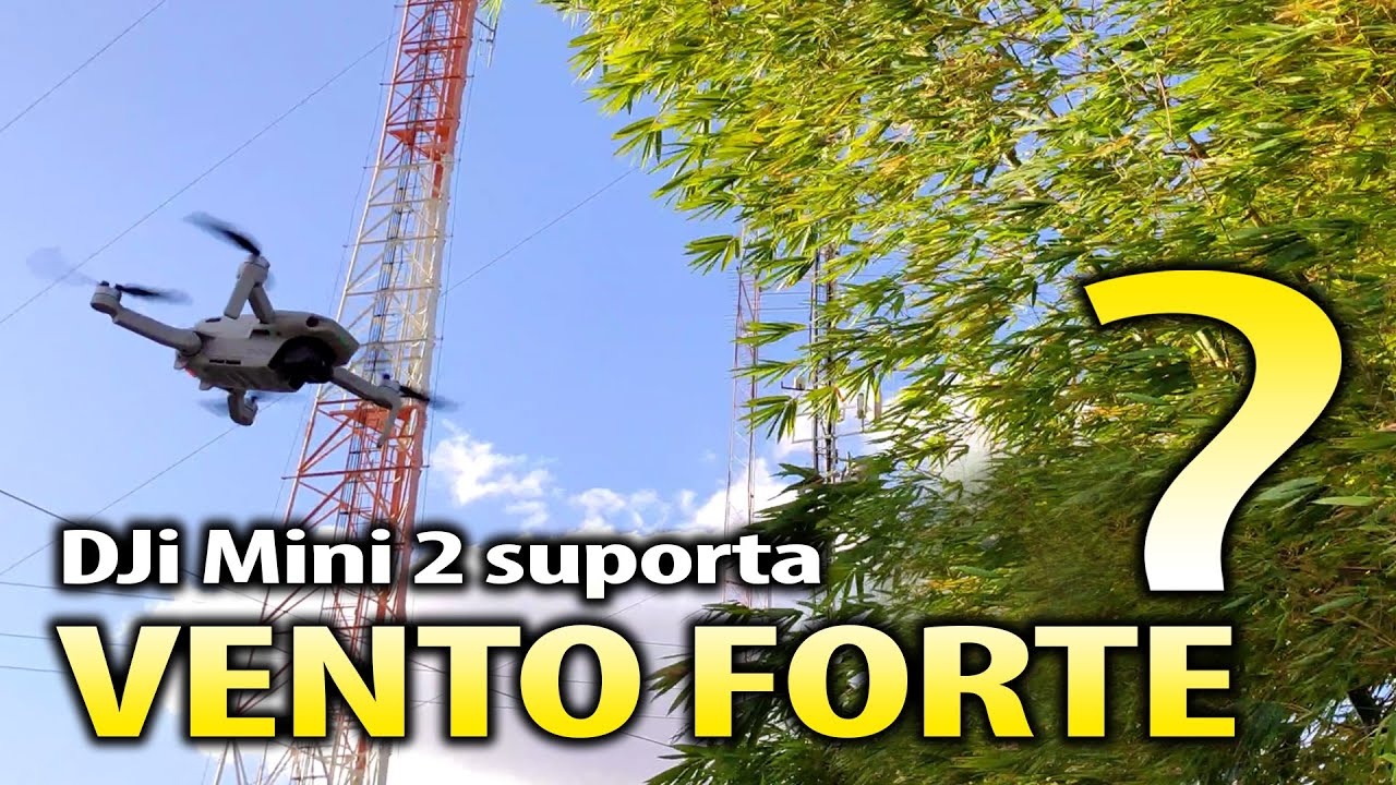 O drone Mini 2 da DJi suporta vento muito forte? - YouTube