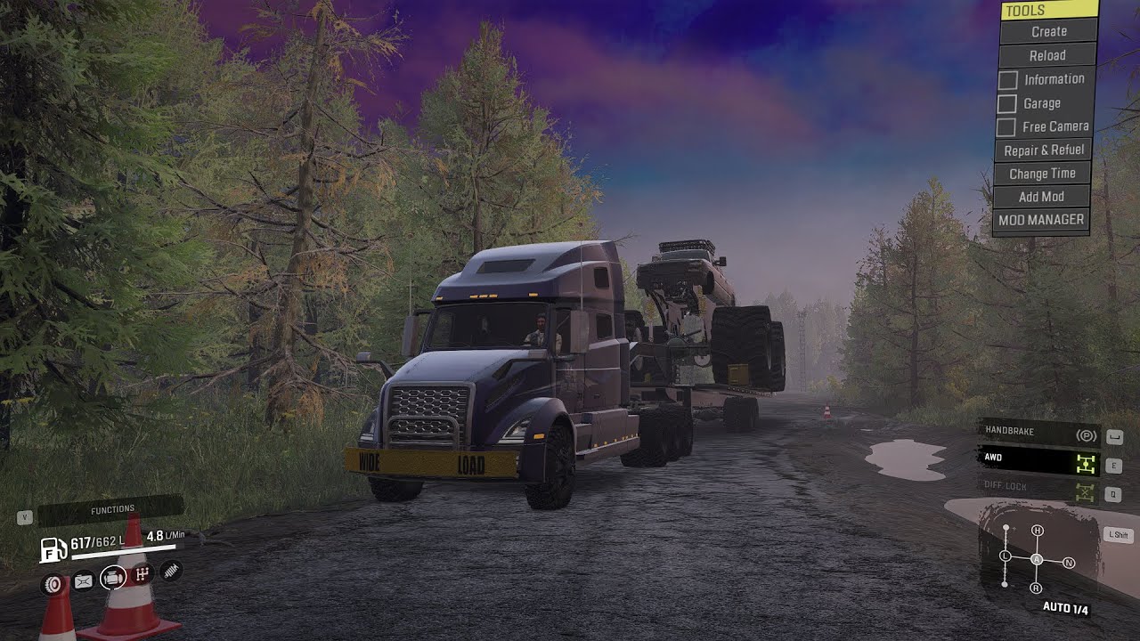 SnowRunner WIDE LOAD! Console Friendly Volvo Hauling MONSTERMAX 2 (BETA ...