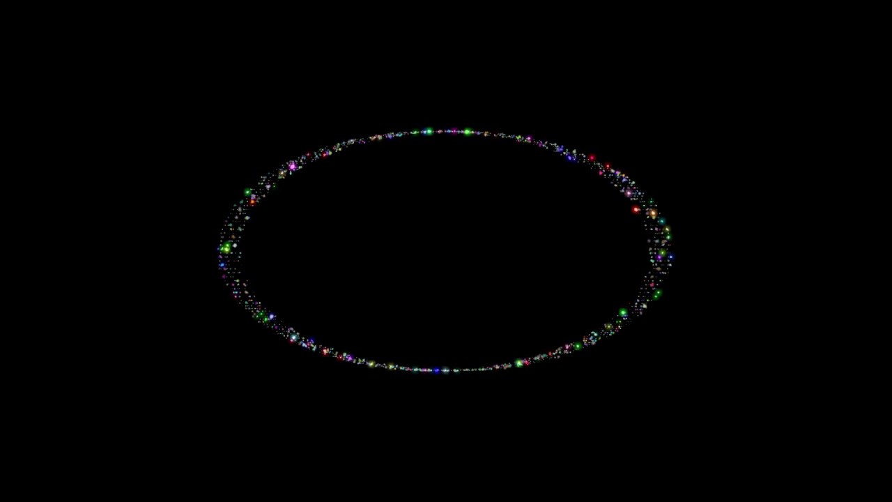 colorful oval particle background overlay - YouTube