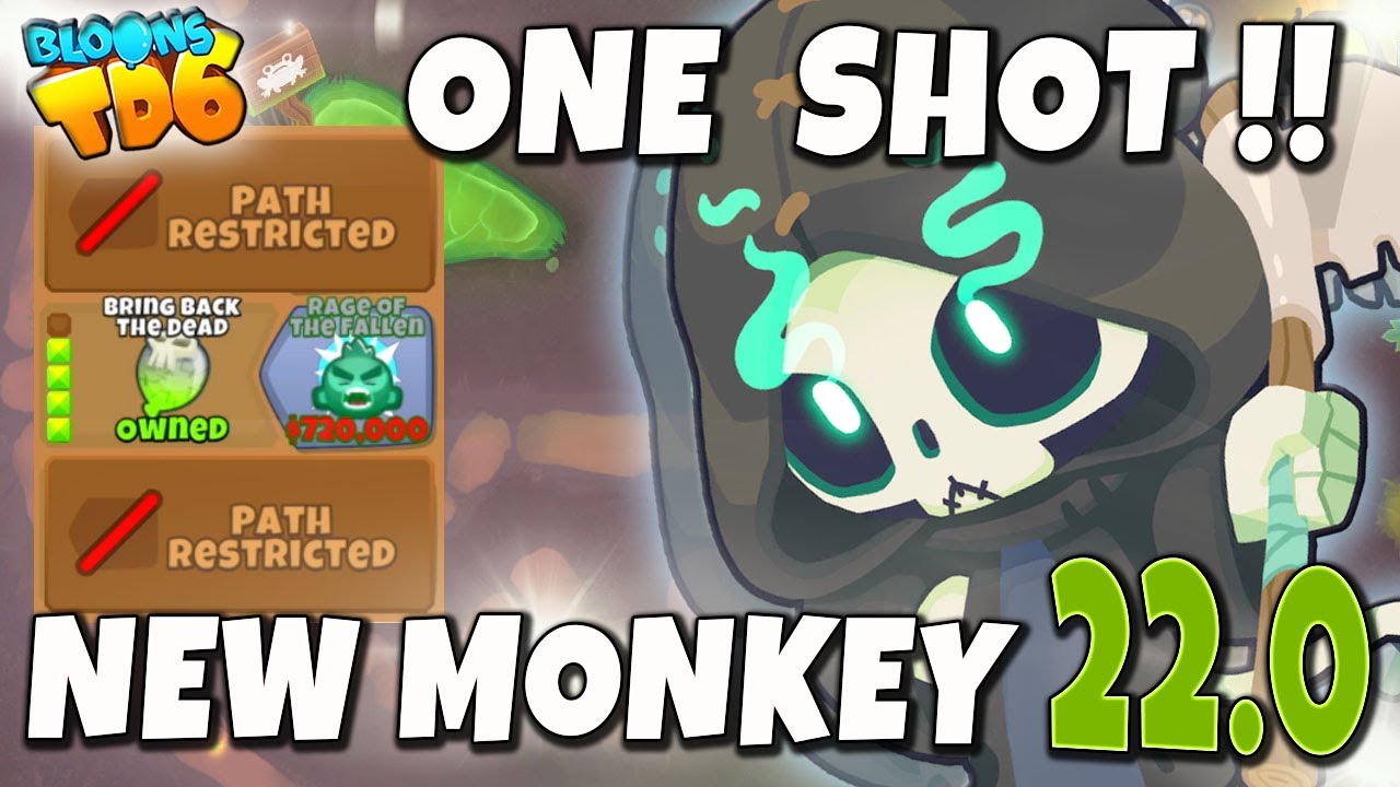 NEW MONKEY 💀 REAPER 💀 Bloons TD6 PL MODS | REUPLOAD - YouTube