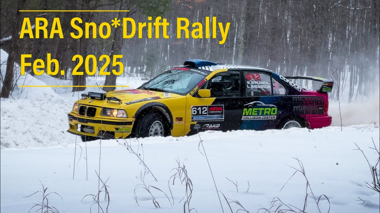 ARA Sno*Drift Rally 2025 Atlanta, Michigan - YouTube