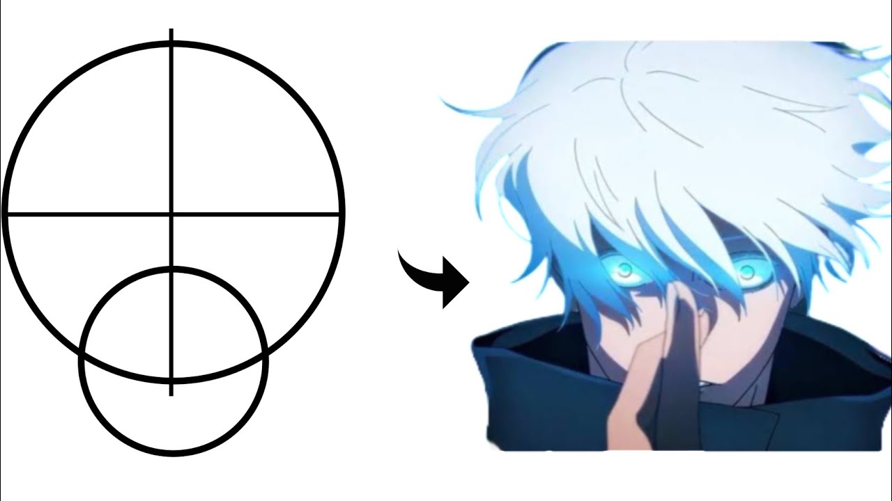 HOW TO DRAW GOJO SATURO (DOMEN EXPENSION)BY STICKMAN||EASY IDEAS FOR ...