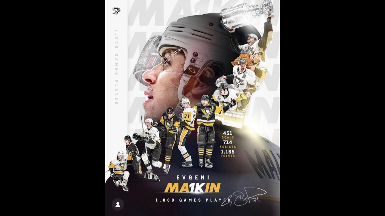 Evgeni Malkin 1,000 Game Ceremony - YouTube