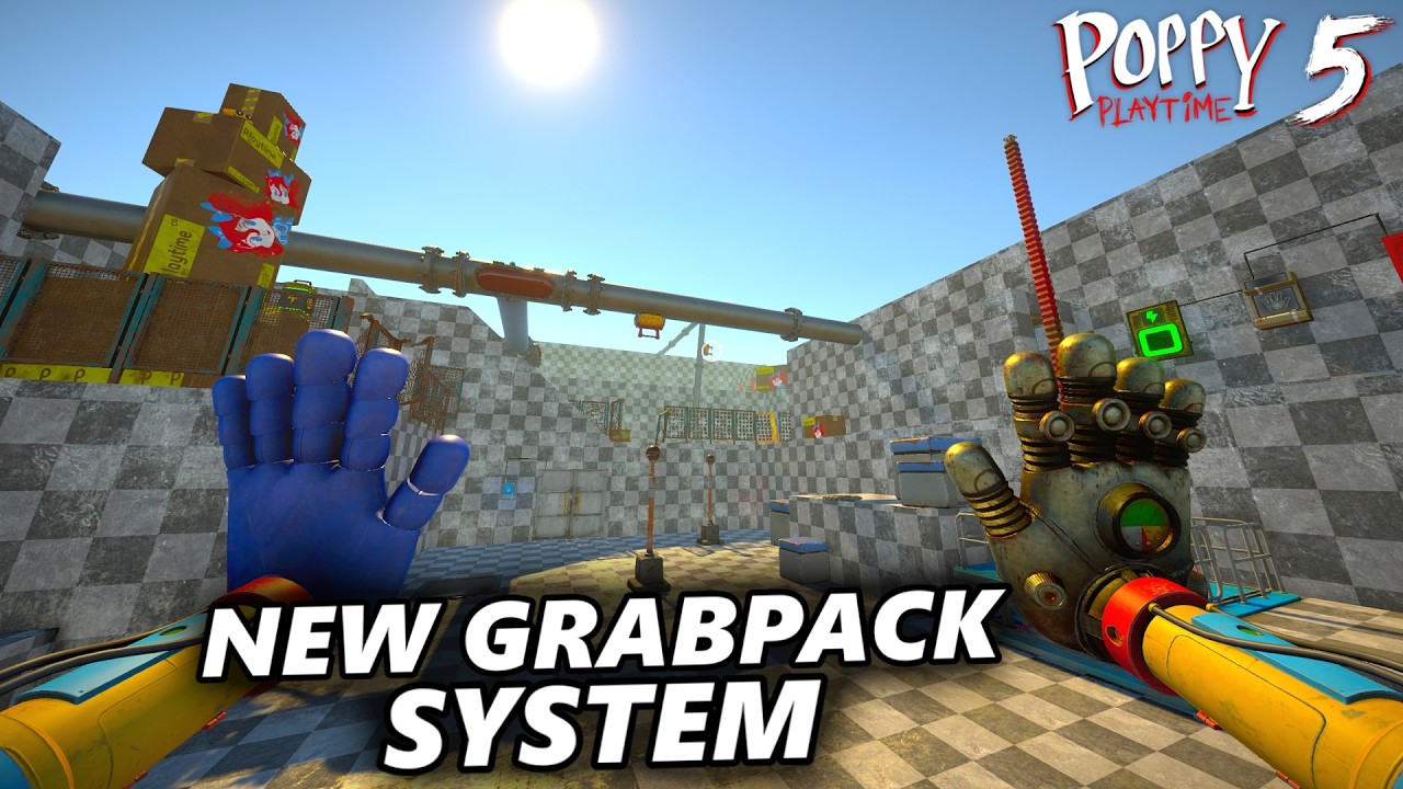 Poppy Playtime Chapter 5 - New Grabpack System Build Fangame (Gameplay ...