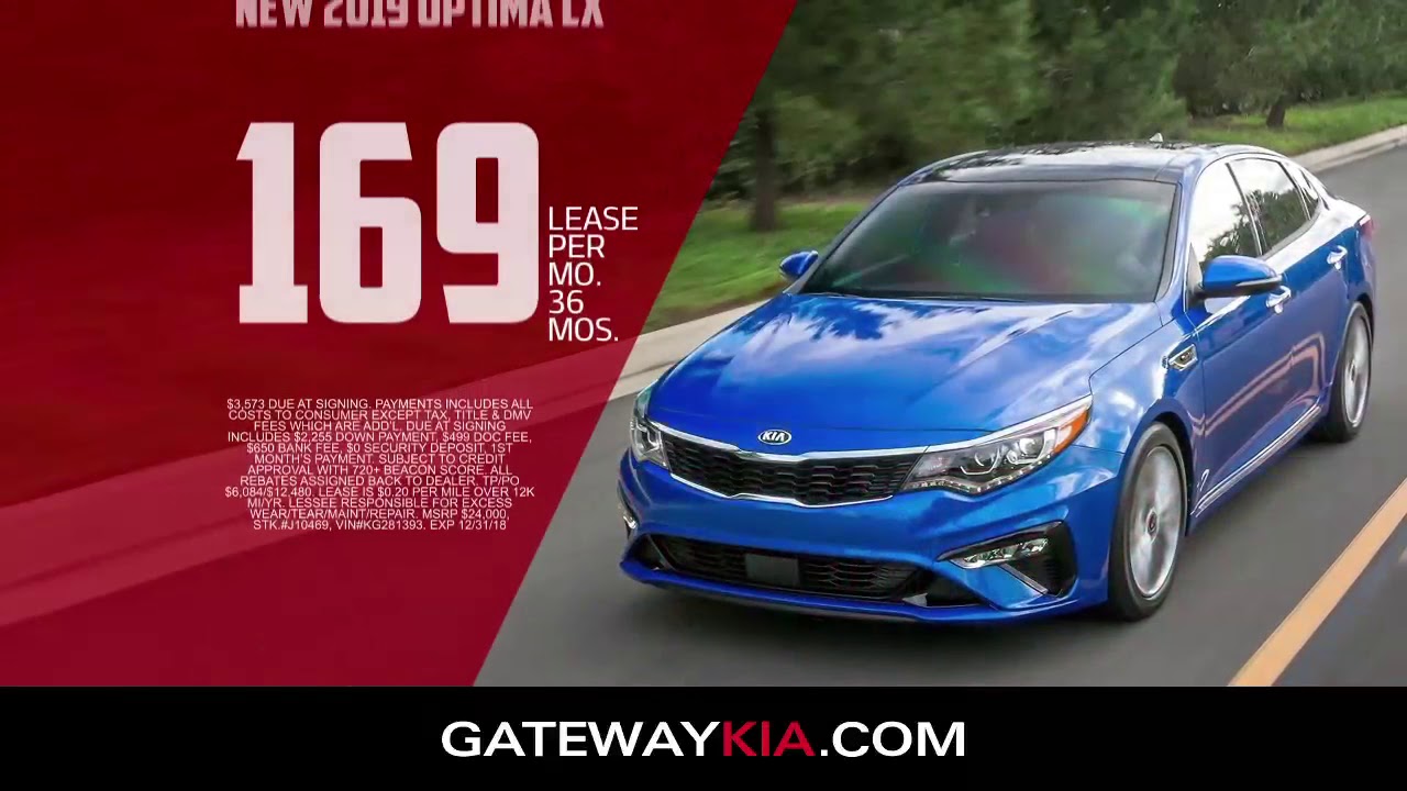 Gateway Kia Discount Giant Deal - 2019 Optima - YouTube