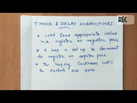 Time delay calculation in 8051 | delay subroutine - YouTube
