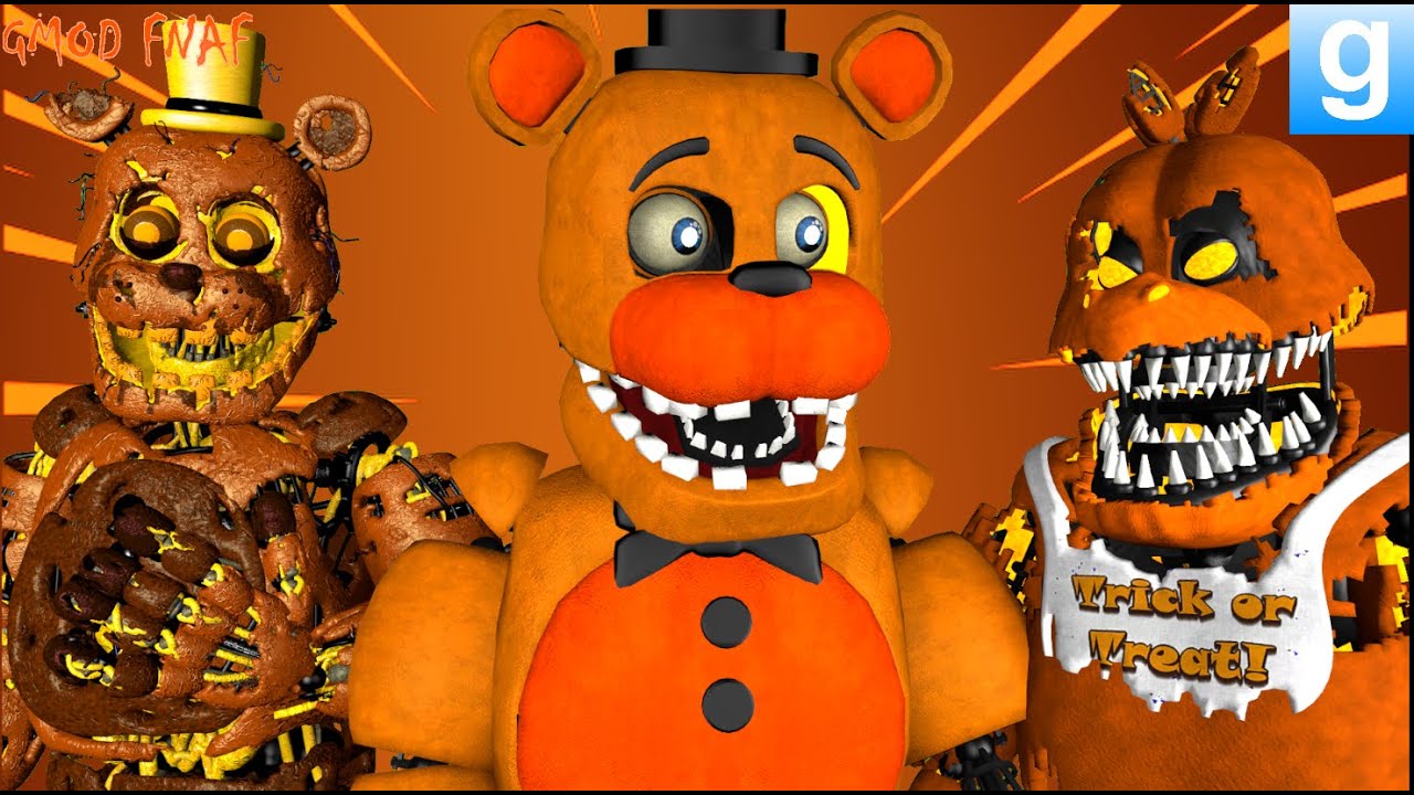 GMOD FNAF|More Jack-O-Animatronics(Night 14) - YouTube