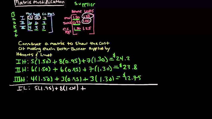 Matrix Multiplication Youtube Matrix Multiplication: Easier Method!