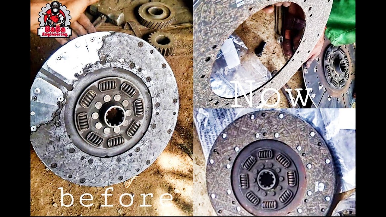 How to renewal clutch plate.. clutch plate reconditioning with new ...