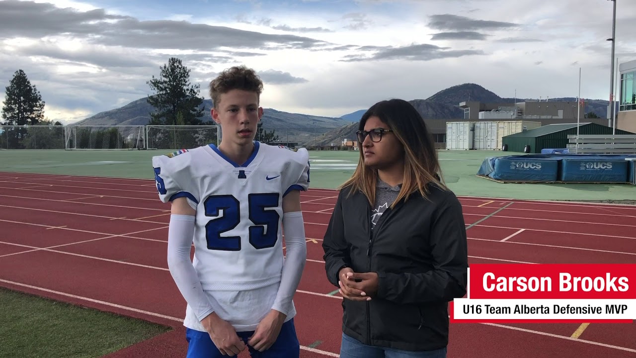 Post-Game Interview with U16 Team Alberta Defensive MVP Carson Brooks ...